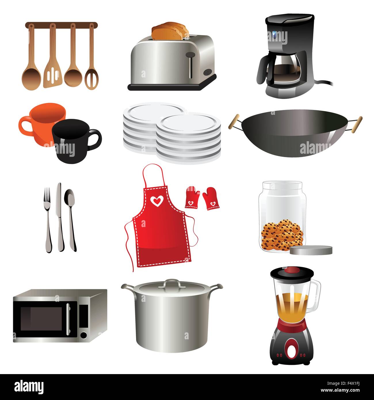 Kitchen vector vectors hi-res stock photography and images - Alamy