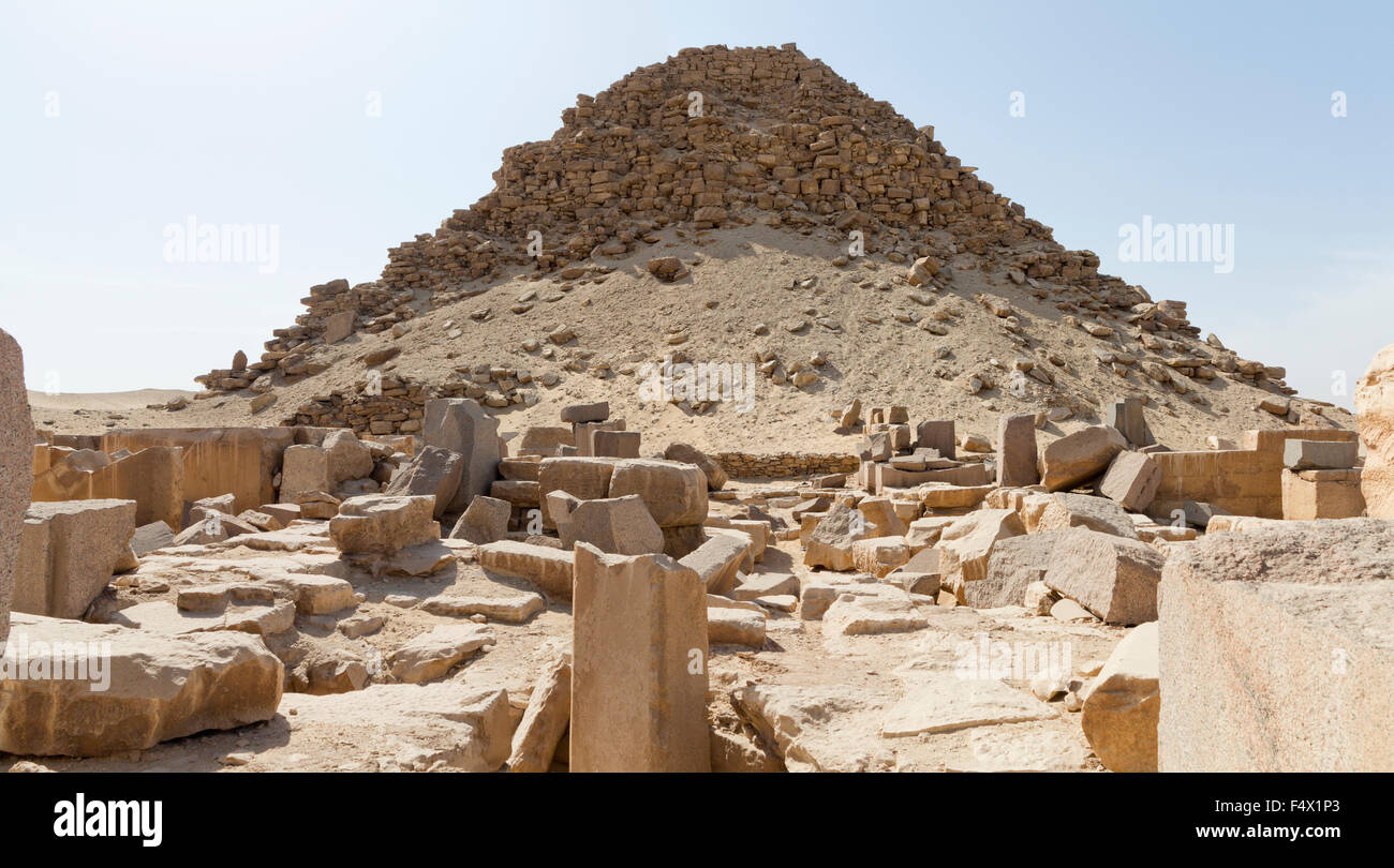 The forecourt Sahure Pyramid, 5th Dynasty necropolis at Abu Sir ...