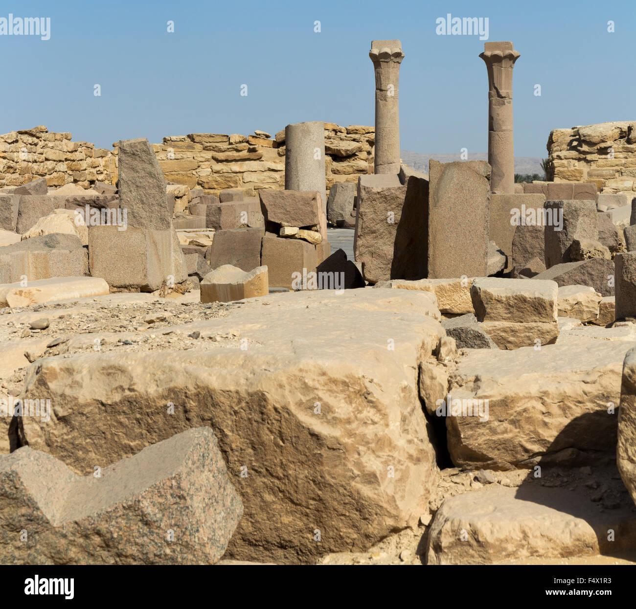 The forecourt Sahure Pyramid, 5th Dynasty necropolis at Abu Sir ...