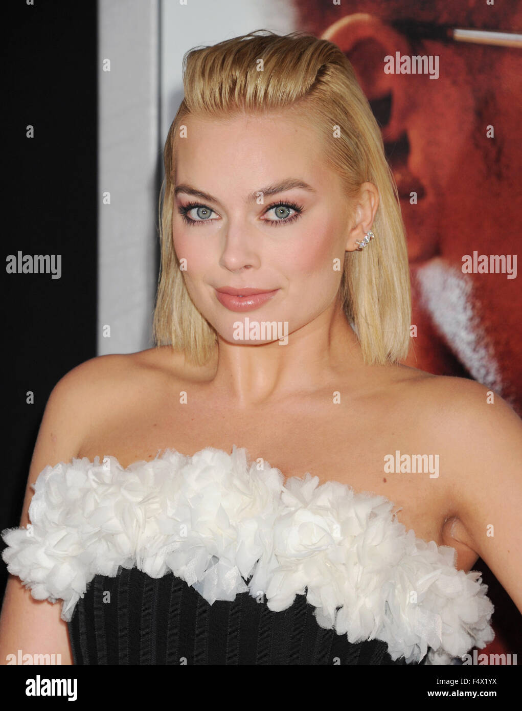 MARGOT ROBBIE US film actress in February 2015. Photo Jeffrey Mayer ...