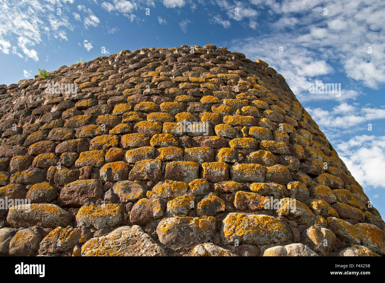 Abbasanta,Sardinia,Italy,10/2015.View of ancient Nuraghe Losa old tower ...