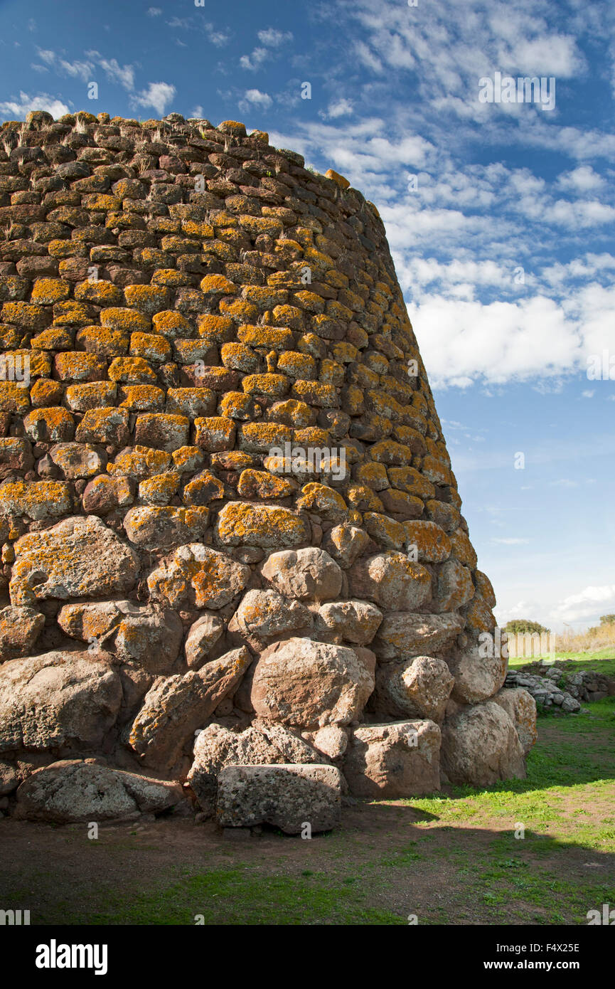 Abbasanta,Sardinia,Italy,10/2015.View of ancient Nuraghe Losa old tower ...