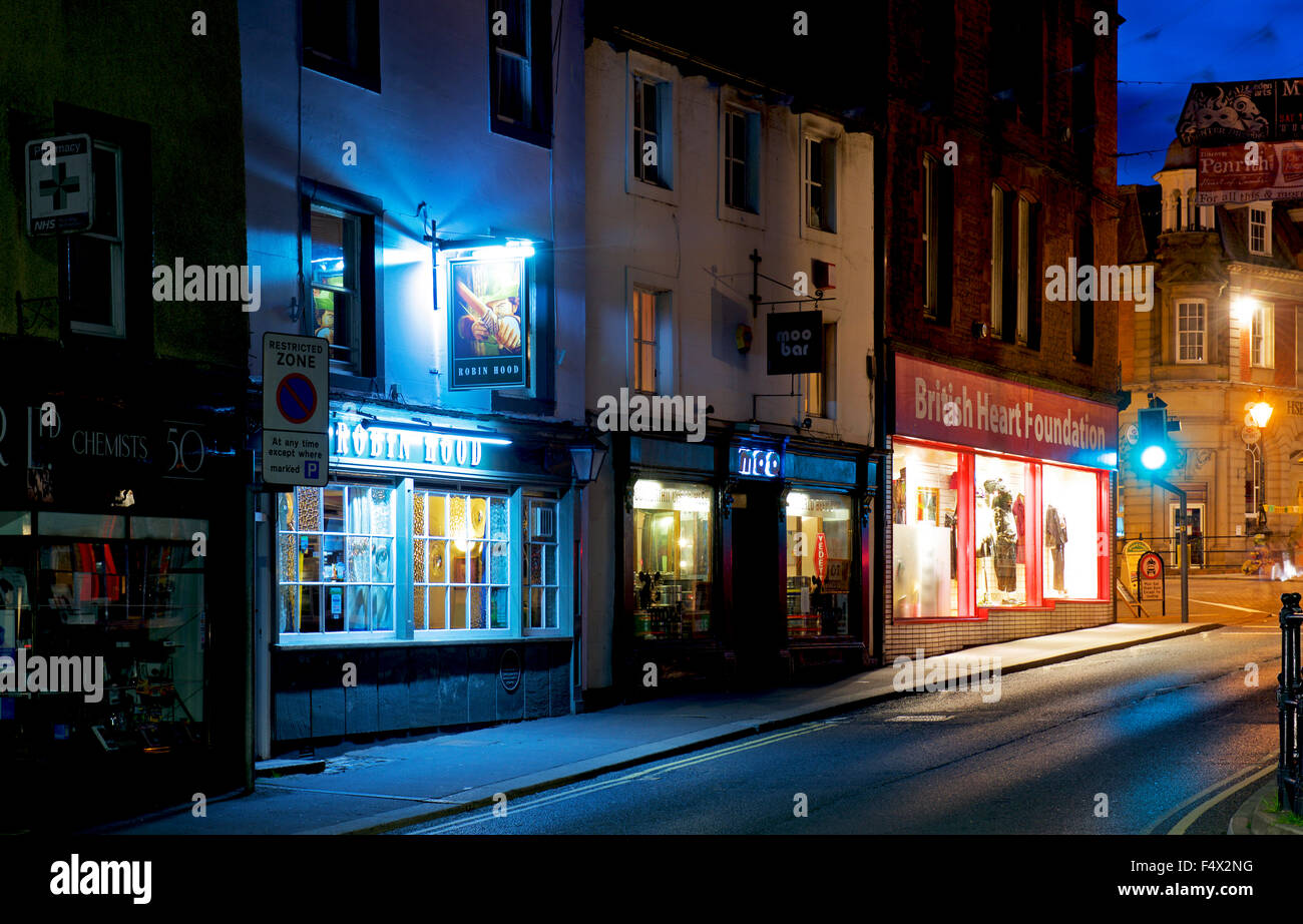 The Robin Hood pub in Penrith, Cumbria, England UK Stock Photo - Alamy