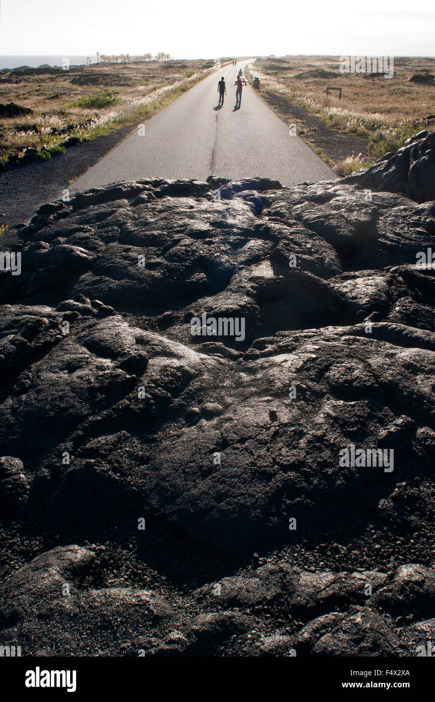 End of the Road, Chain of Craters Road, Hawai'i Volcanoes National Park ...