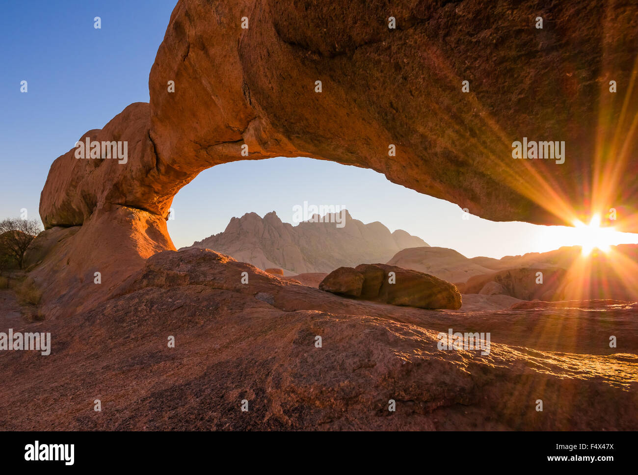 Spitzkoppe in the sunrise, Erongo, Namibia Stock Photo - Alamy