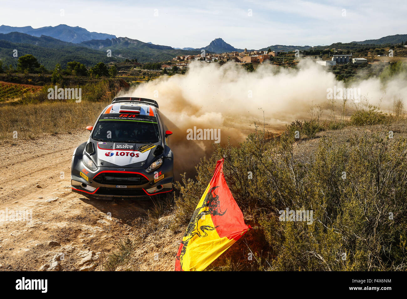 Caseres, Spain. 23rd Oct, 2015. WRC stages SS2, SS3 and SS4 Rally of ...