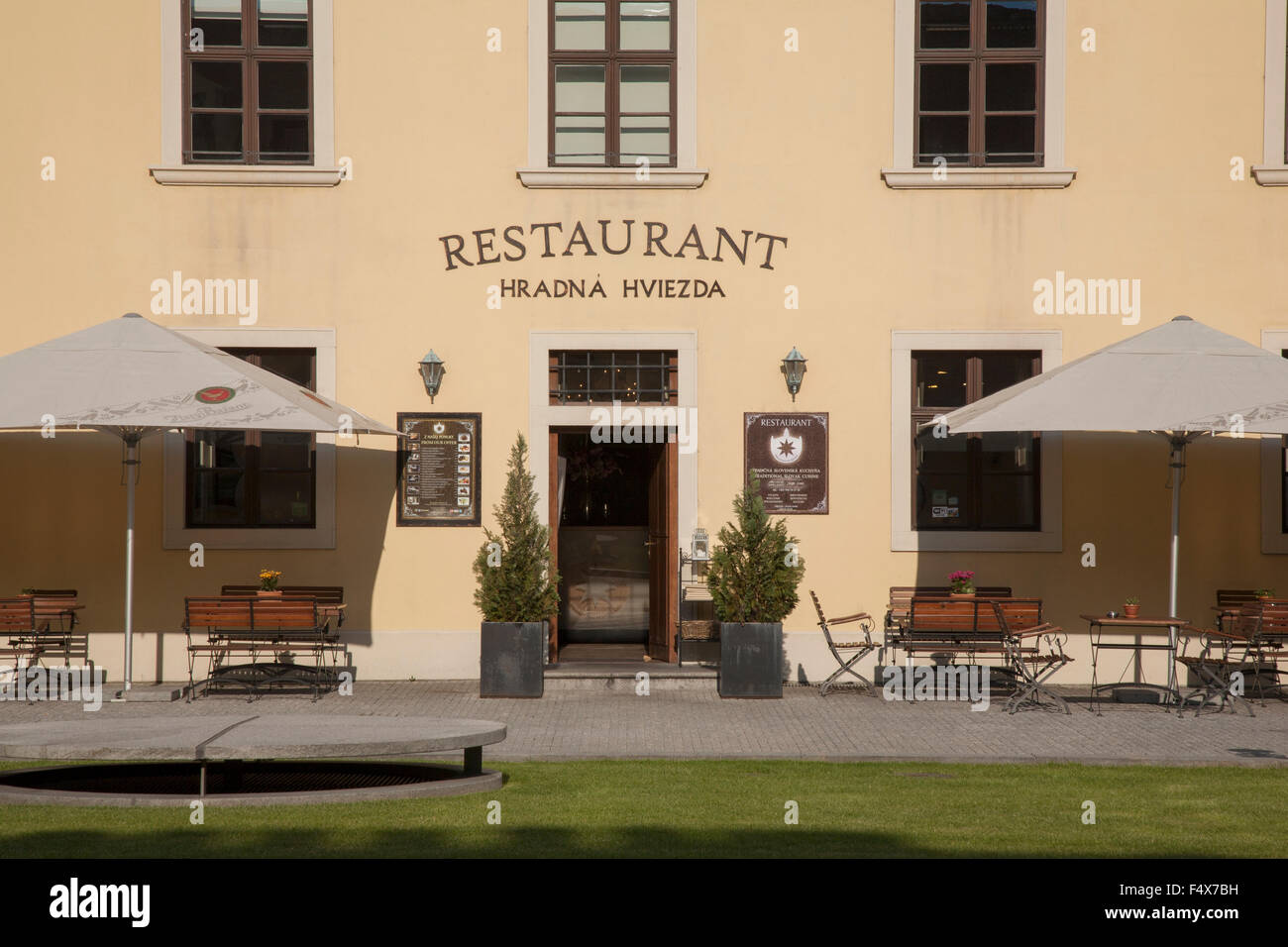 Hradna Hviezda Restaurant; Bratislava Castle; Slovakia Stock Photo - Alamy