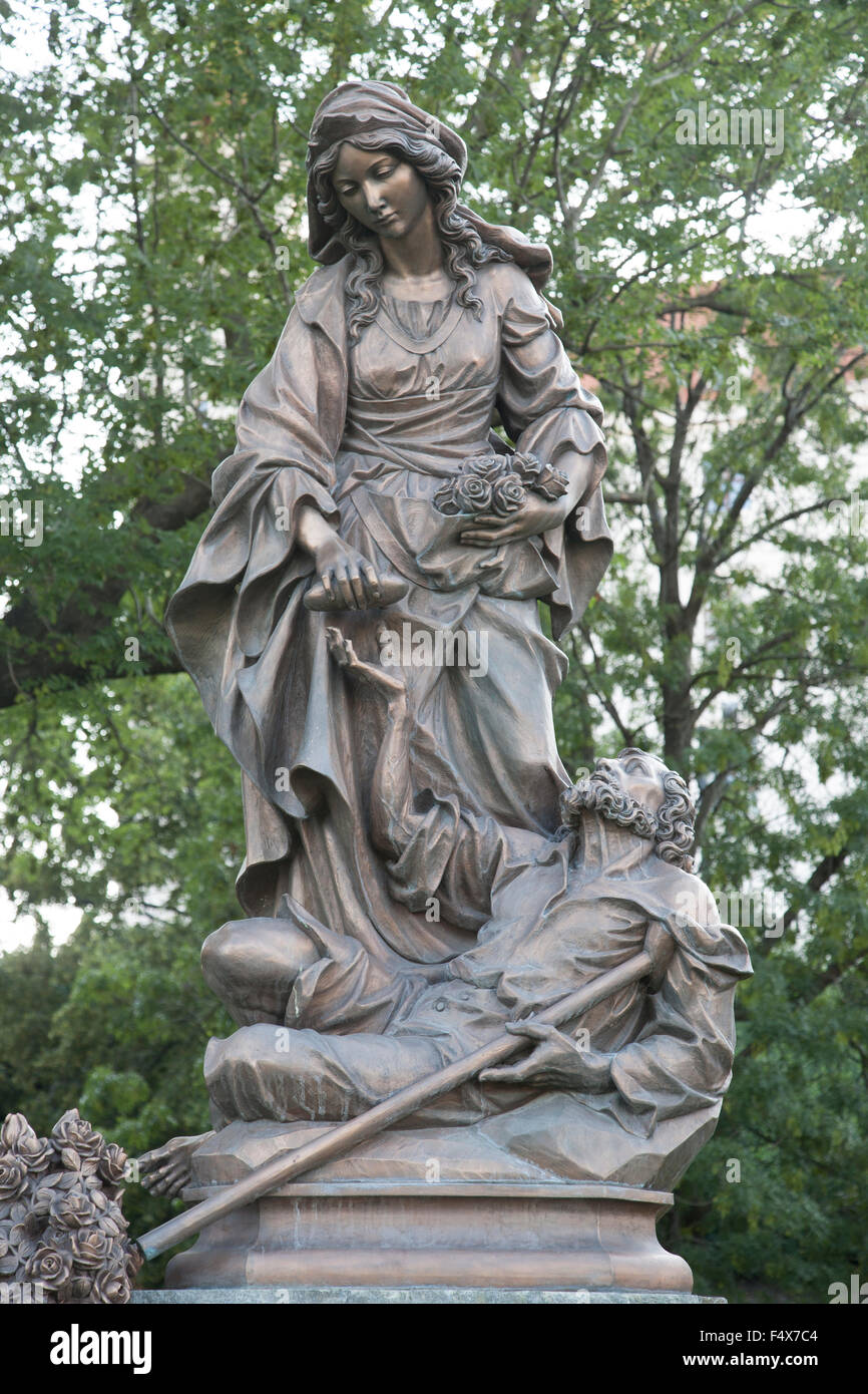 St Elizabeth of Hungary Statue, Castle Grounds, Bratislava, Slovakia ...