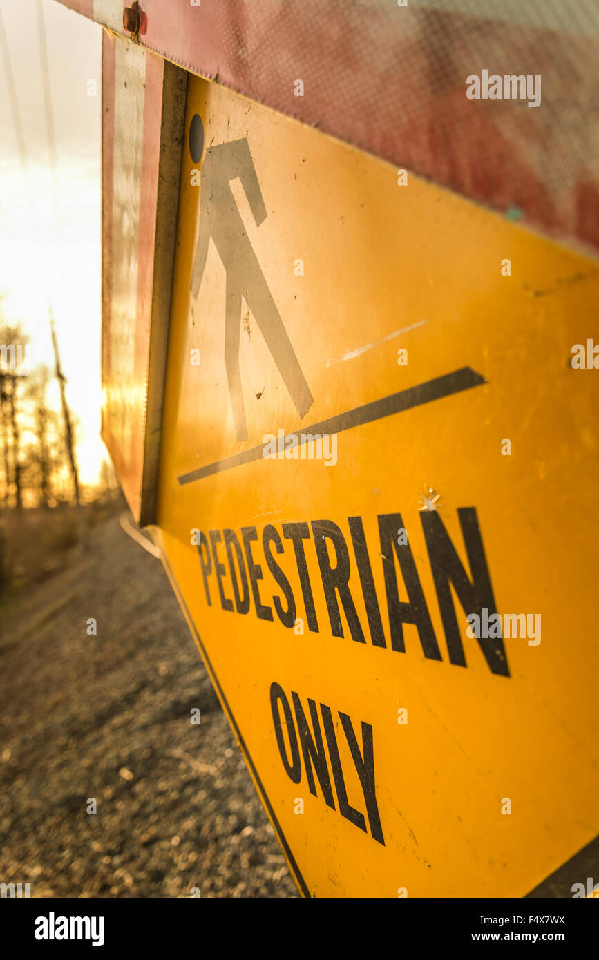 Pedestrian only sign hi-res stock photography and images - Alamy