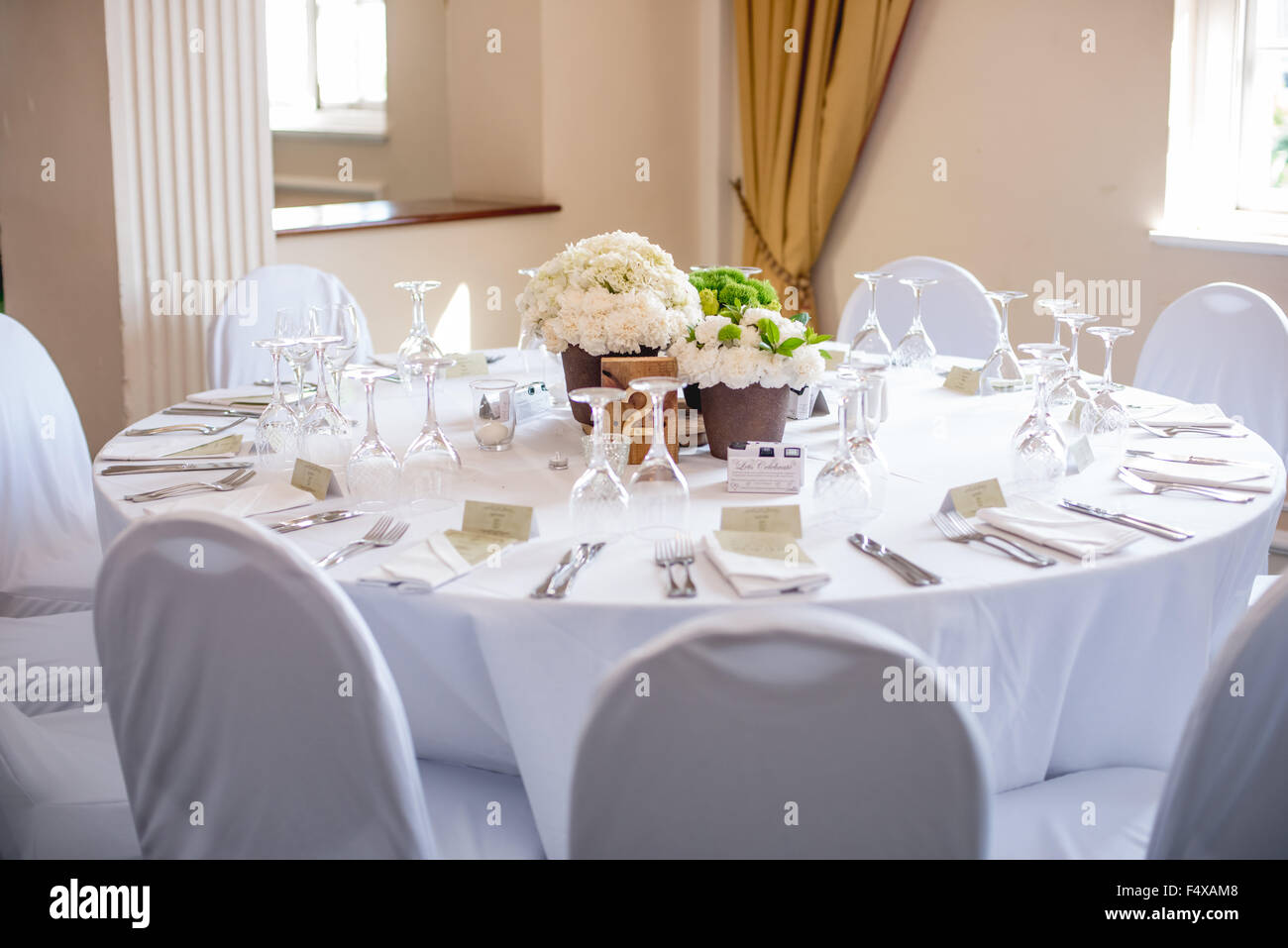 Table Setting in a Hotel Stock Photo - Alamy
