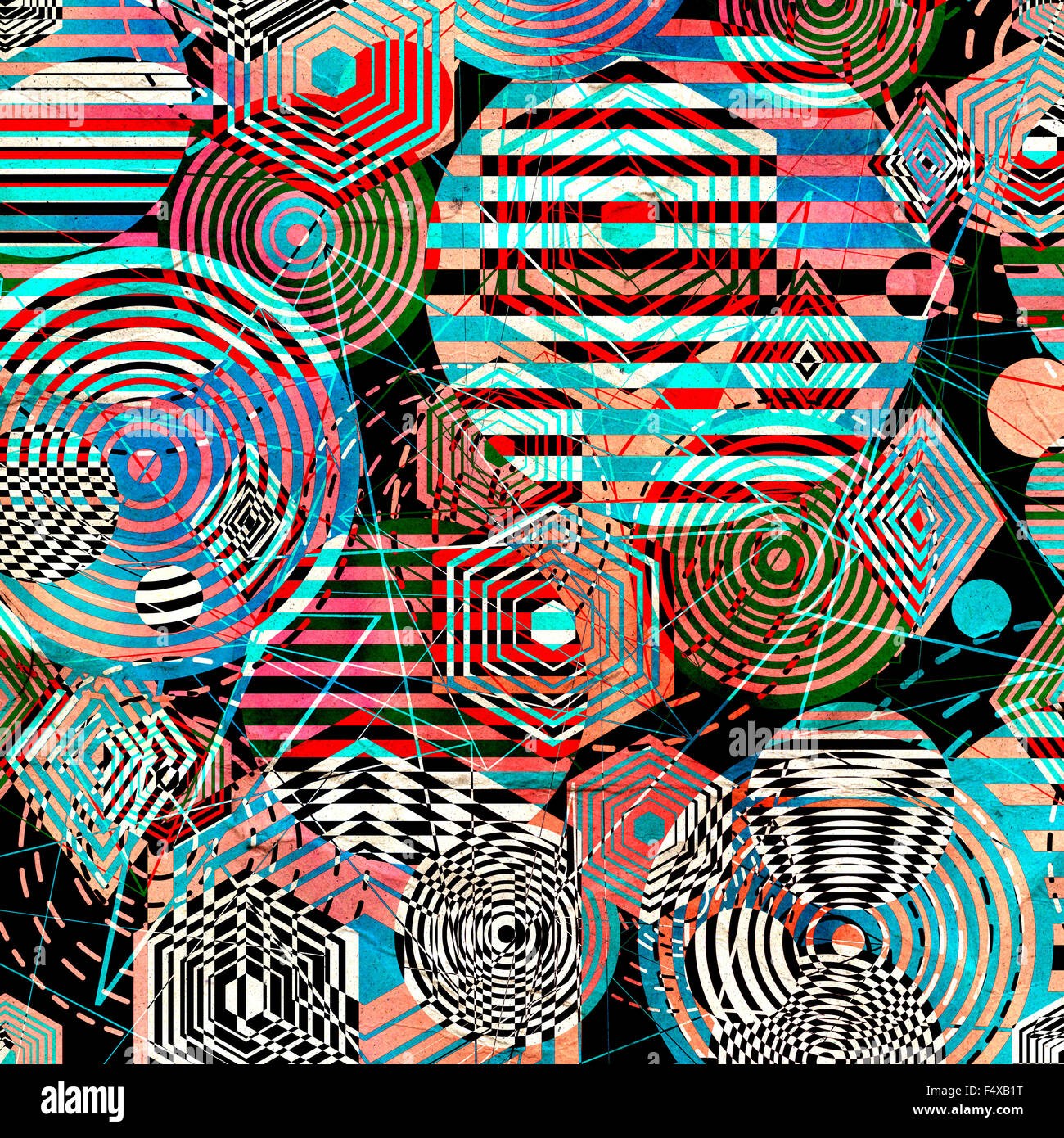 Graphic vector and illustration with abstract elements Stock Photo - Alamy