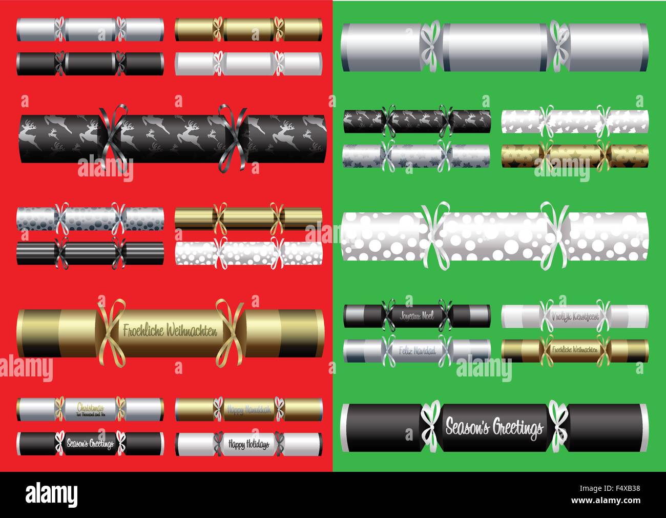 Christmas cracker set in vector format Stock Vector Image & Art - Alamy