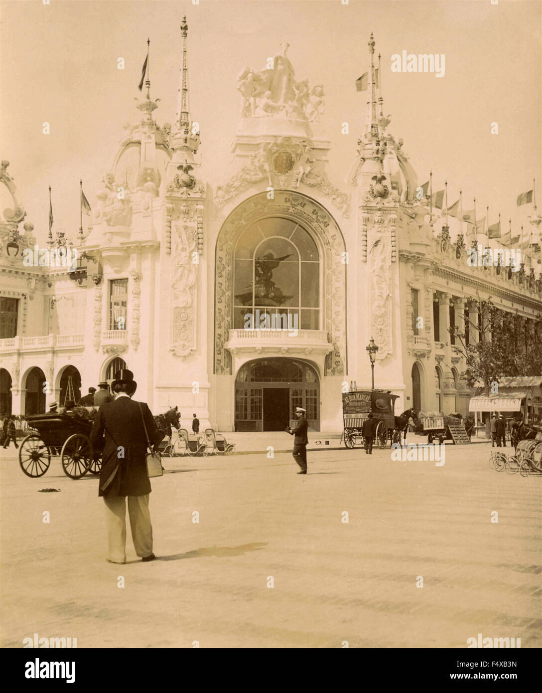 View from the Universal Exhibition of 1900 in Paris, France Stock Photo ...