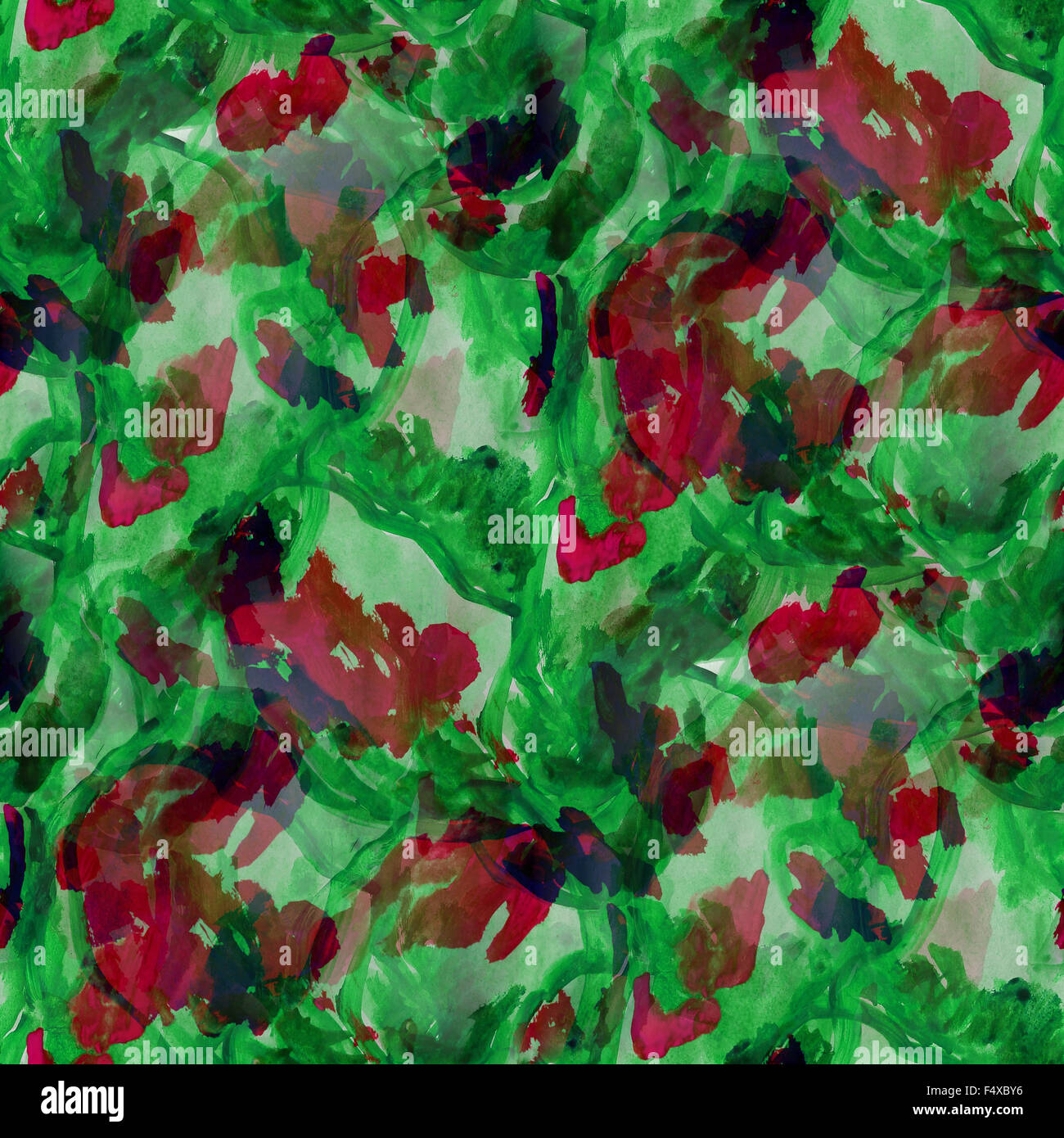 seamless swabs background red green watercolor color water abstract art ...