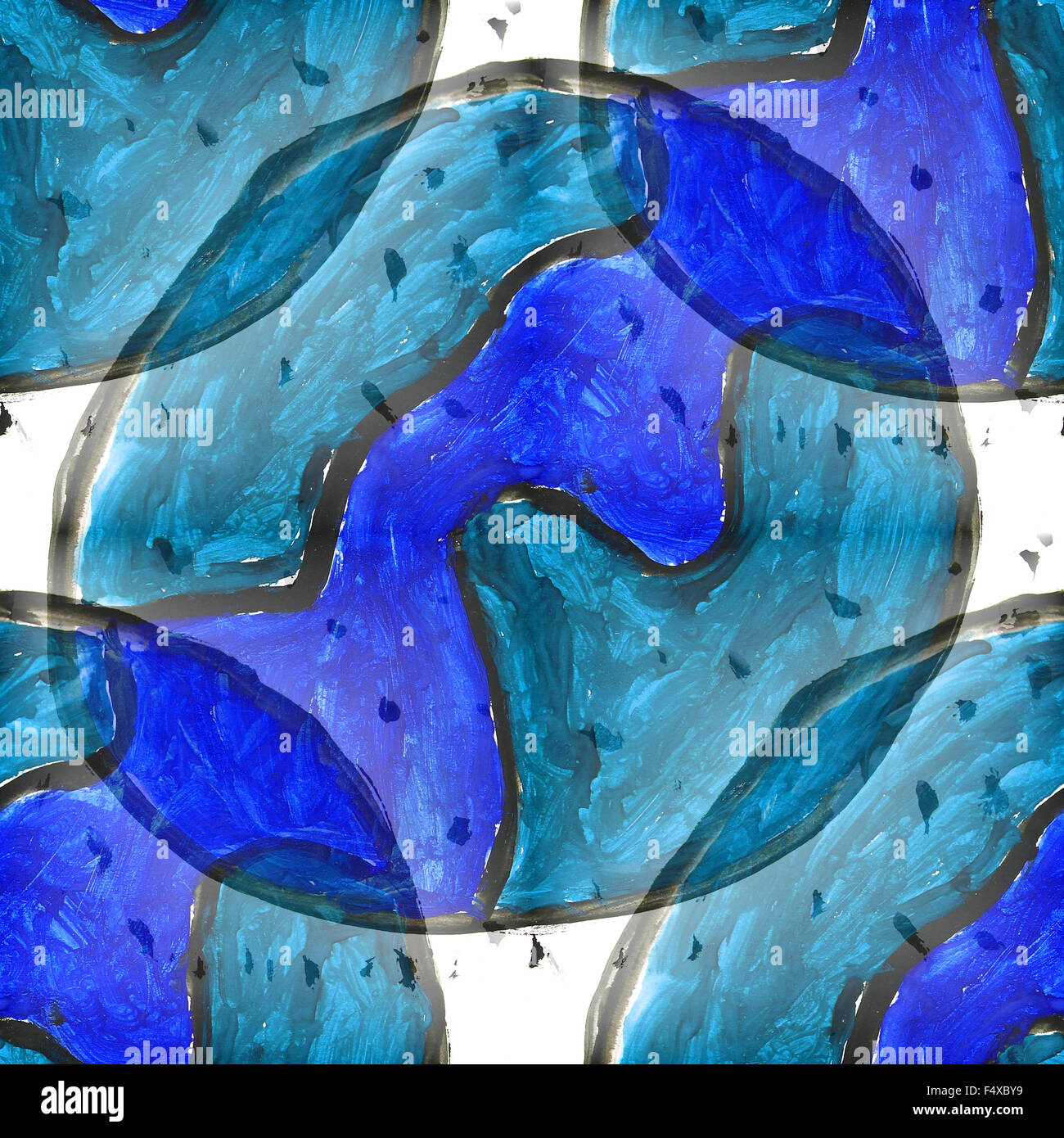 seamless swabs background blue watercolor color water abstract art ...