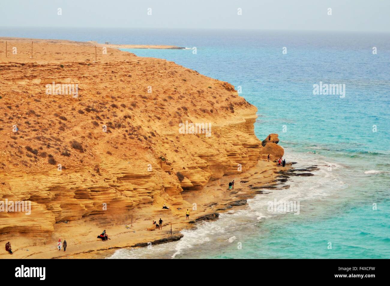 Rock formation and beach Stock Photo - Alamy