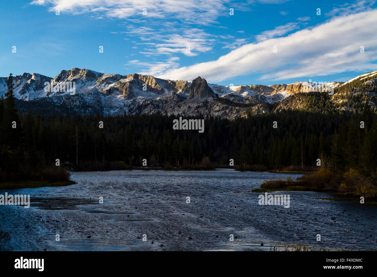 Twin Lakes in Mammoth Lakes California in the Eastern Sierra Nevada ...