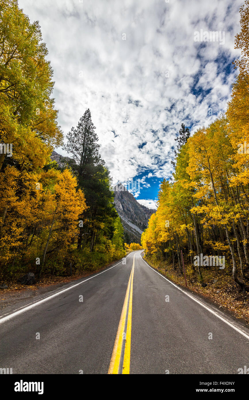Highway 158 in the Eastern Sierra Nevada mountains of California called ...