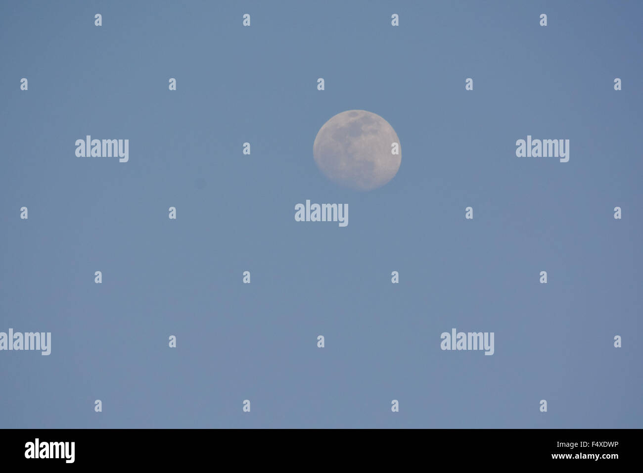 Almost Full Moon Stock Photo - Alamy