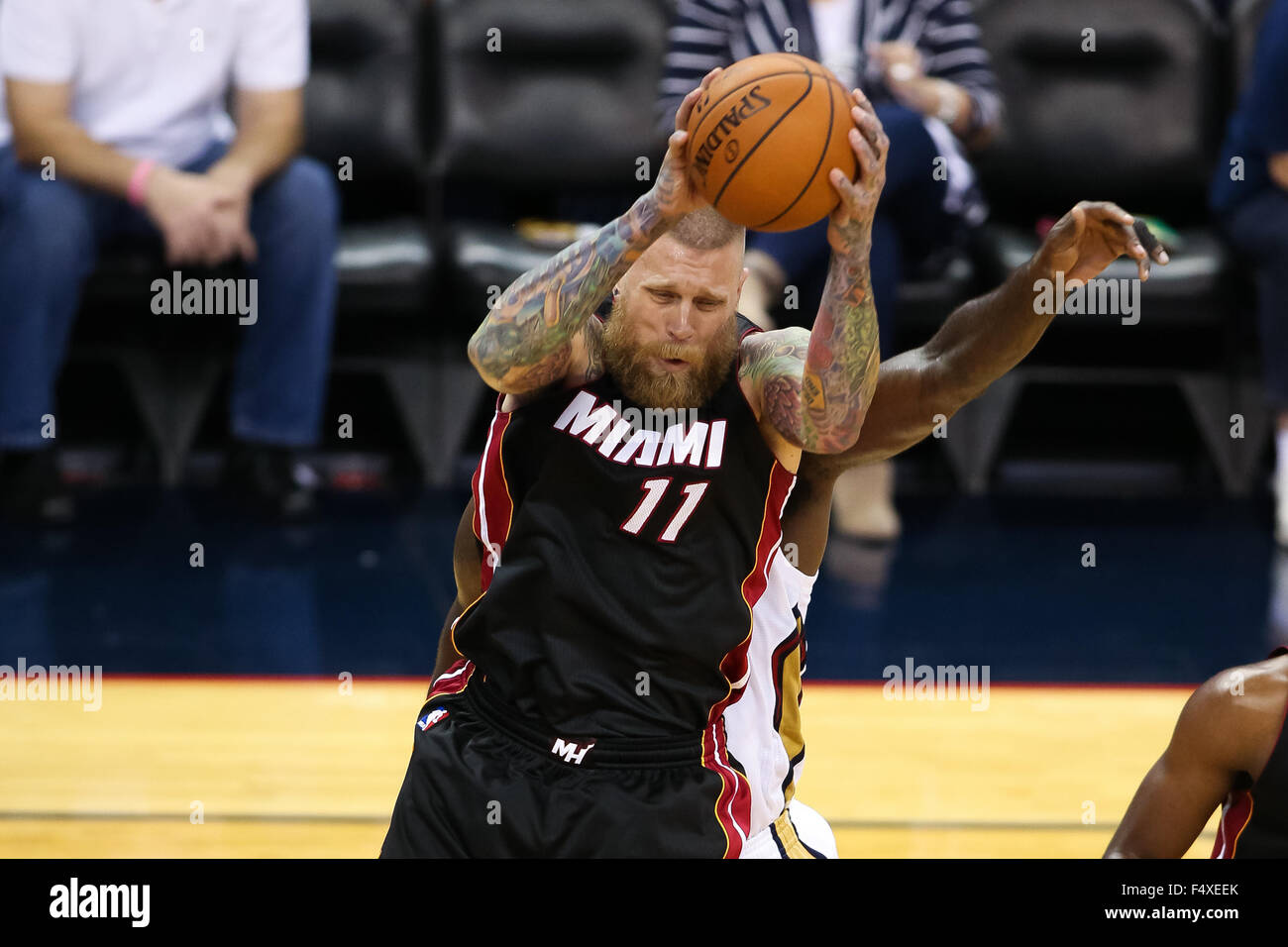 New Orleans, LA, USA. 23rd Oct, 2015. Miami Heat forward Chris Andersen ...