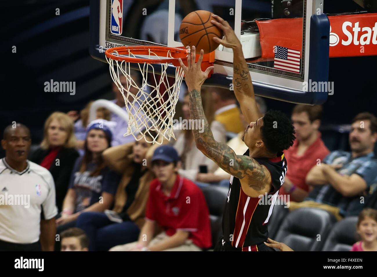 New Orleans, LA, USA. 23rd Oct, 2015. Miami Heat guard Gerald Green (14 ...