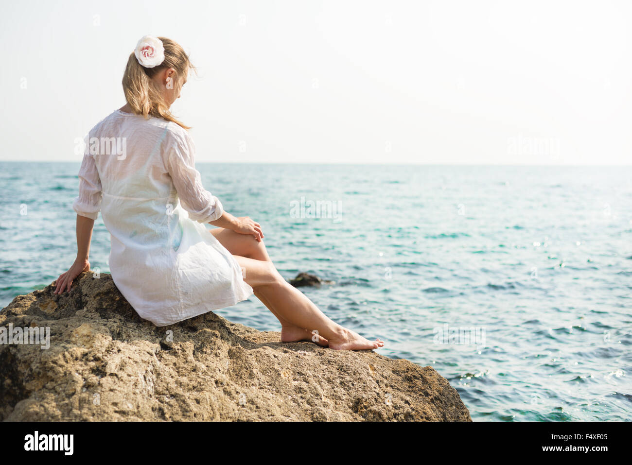 serenity and yoga practicing at sunset, meditation Stock Photo - Alamy