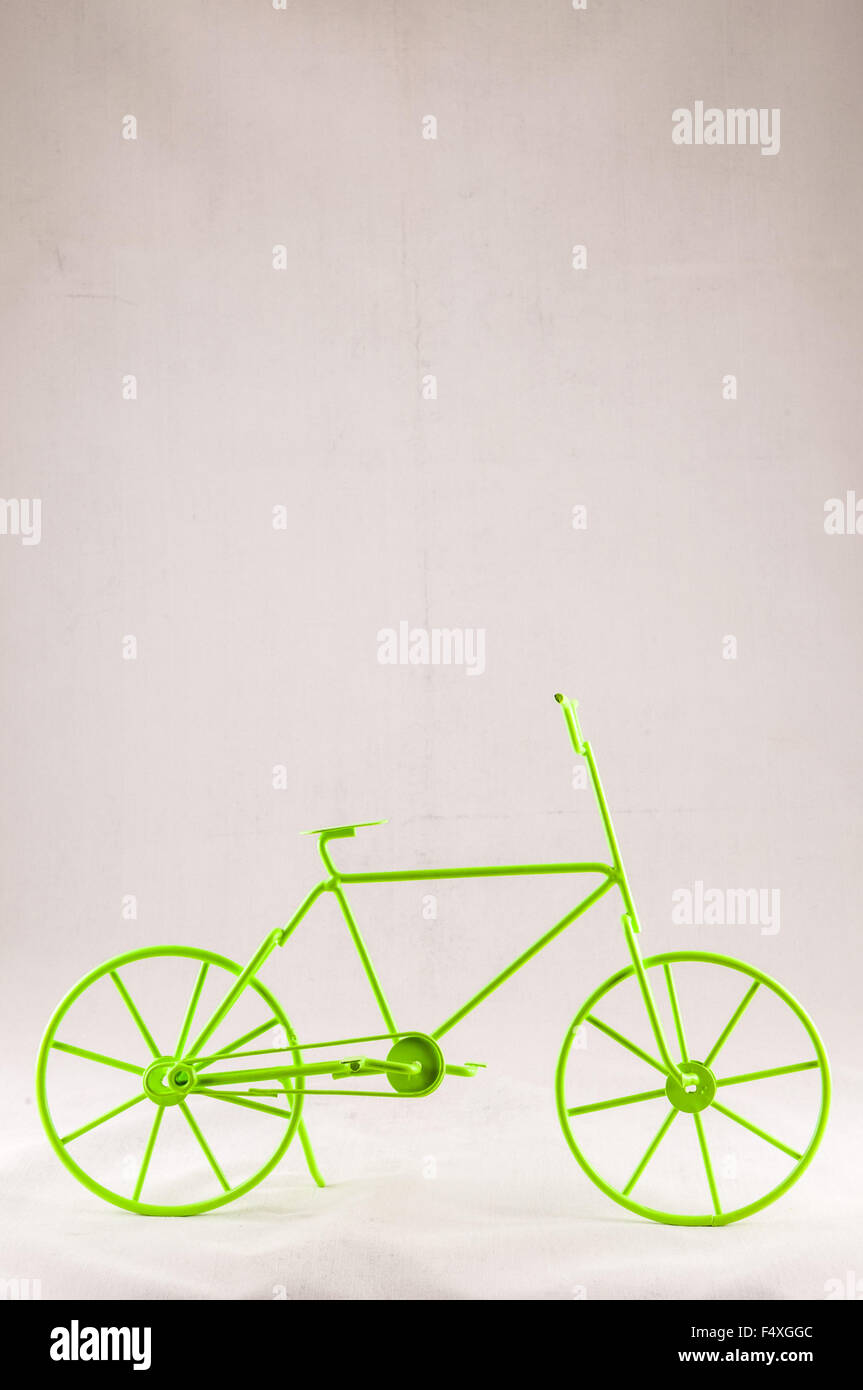 Green Ancient Bicycle Stock Photo - Alamy