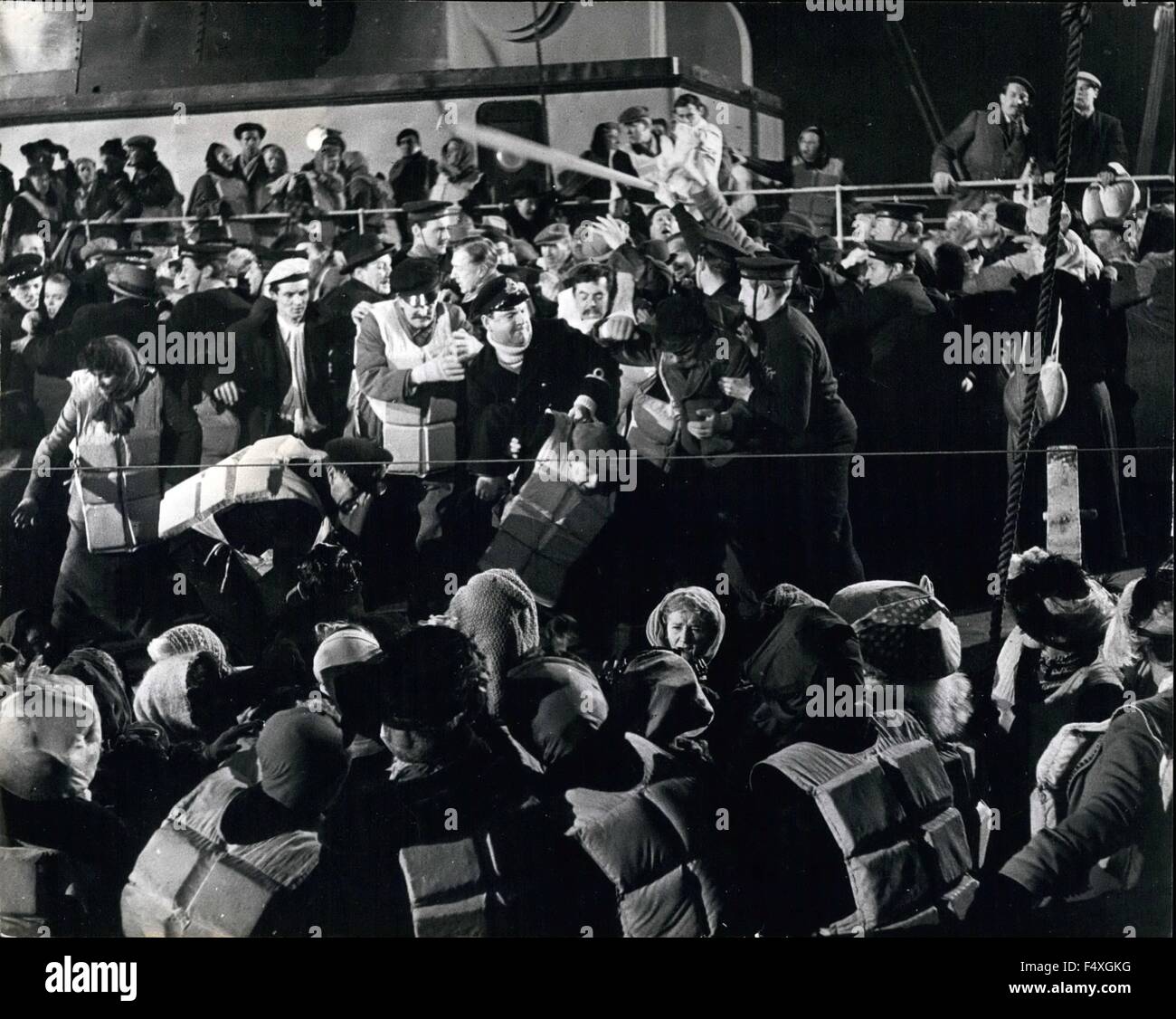 1968 - A man is forcibly dragged back aboard the Titanic after he had ...