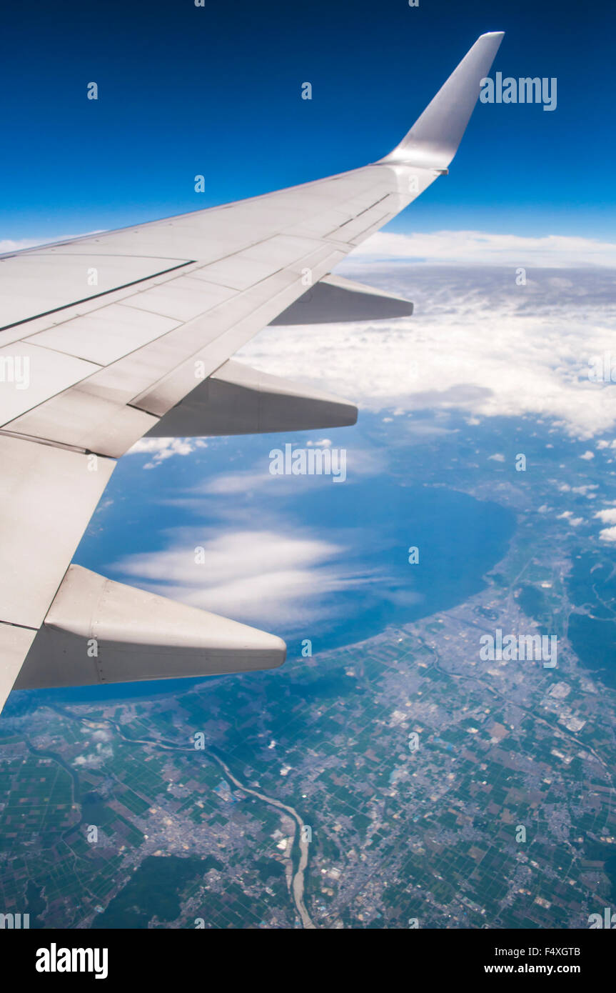 View from air plane,Japan Stock Photo - Alamy