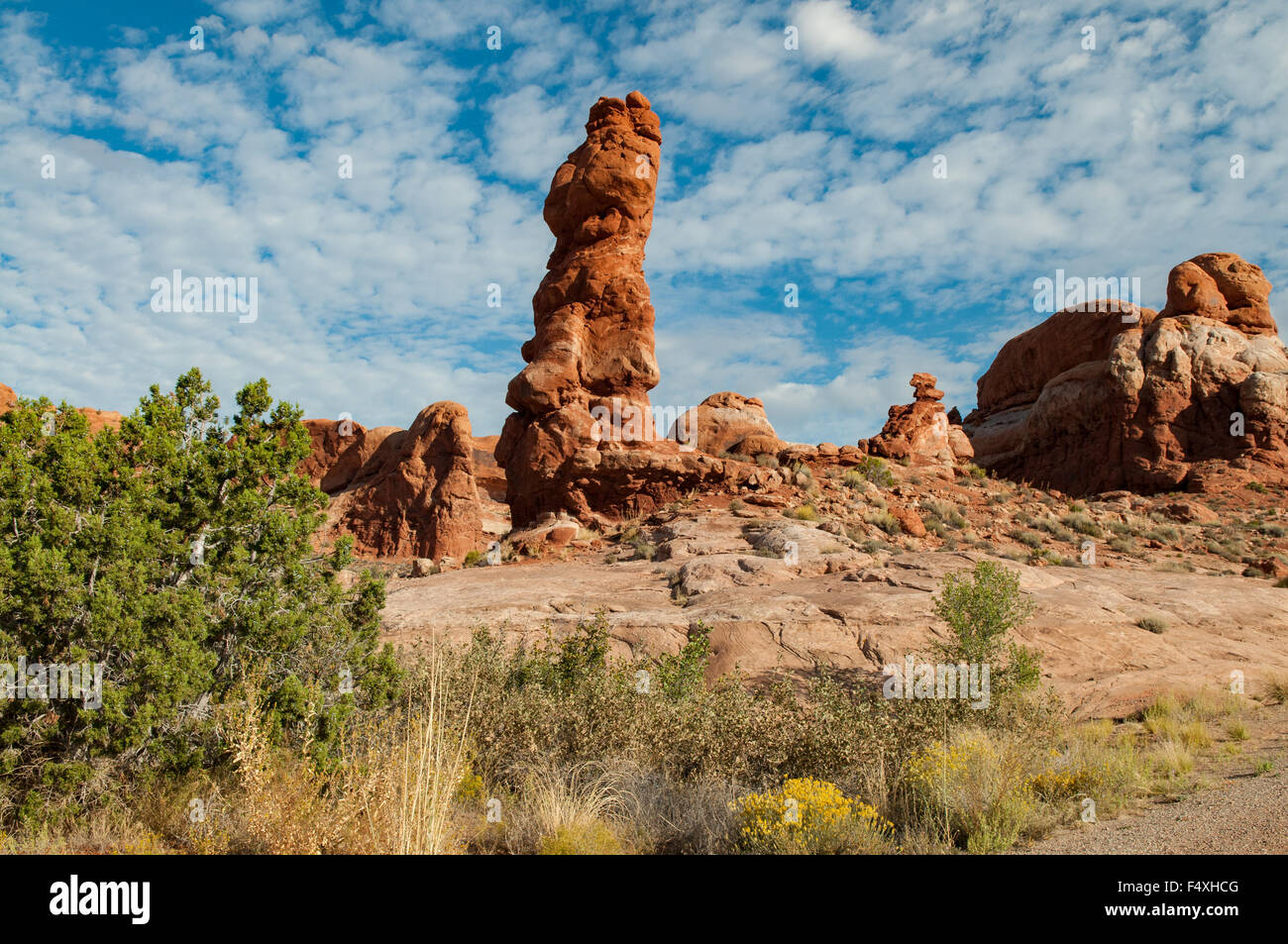 Rock Pinnacle, Arches NP, Utah, USA Stock Photo - Alamy