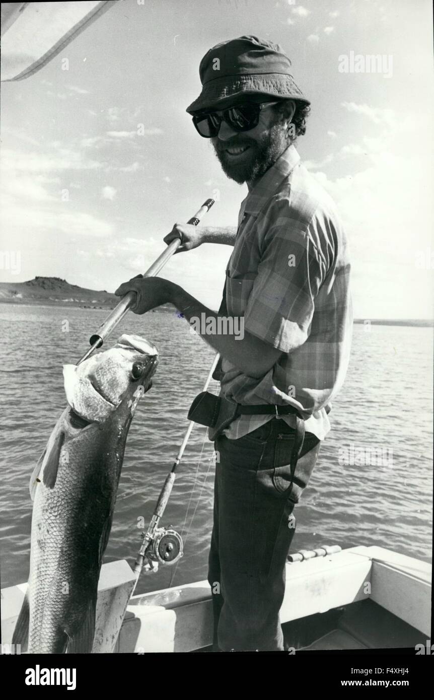 1972 - Lake Rudolf tourist show off his catch. © Keystone Pictures USA ...