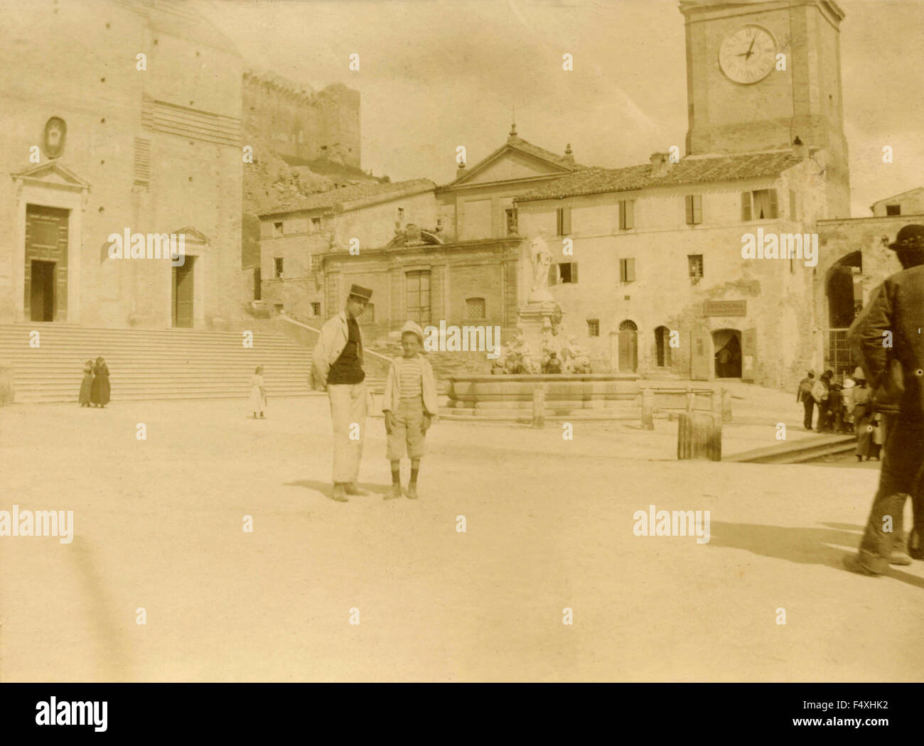 The main square, Porto San Giorgio, Italy Stock Photo - Alamy