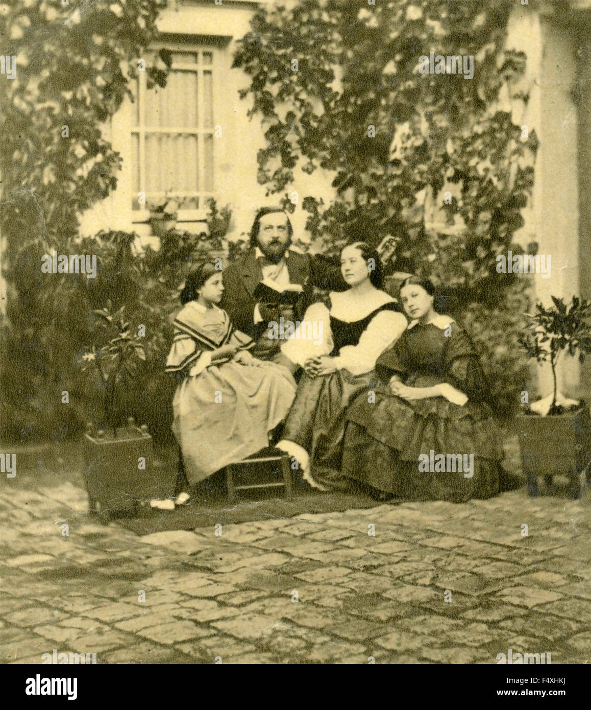 The French poet Theophile Gautier with family Stock Photo - Alamy