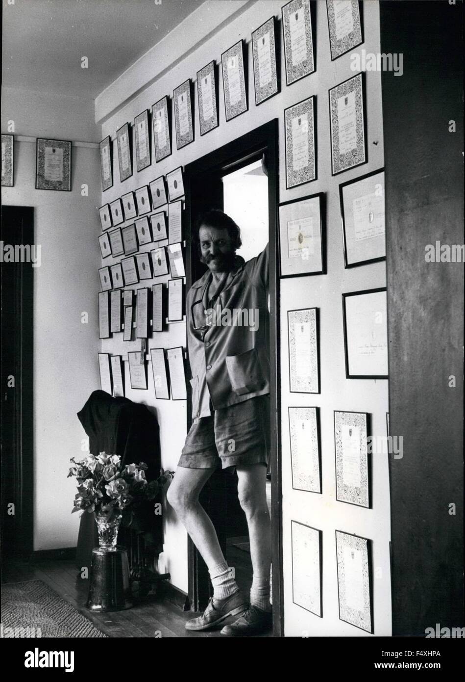 1972 - Champion Rose Grower Wheatcroft Harry Wheatcroft stands outside ...
