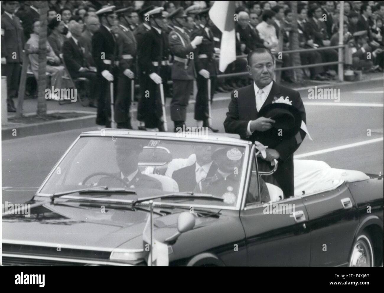 1972 - Premier Tanaka Reviews Japan's Self Defense Forces. Premier ...