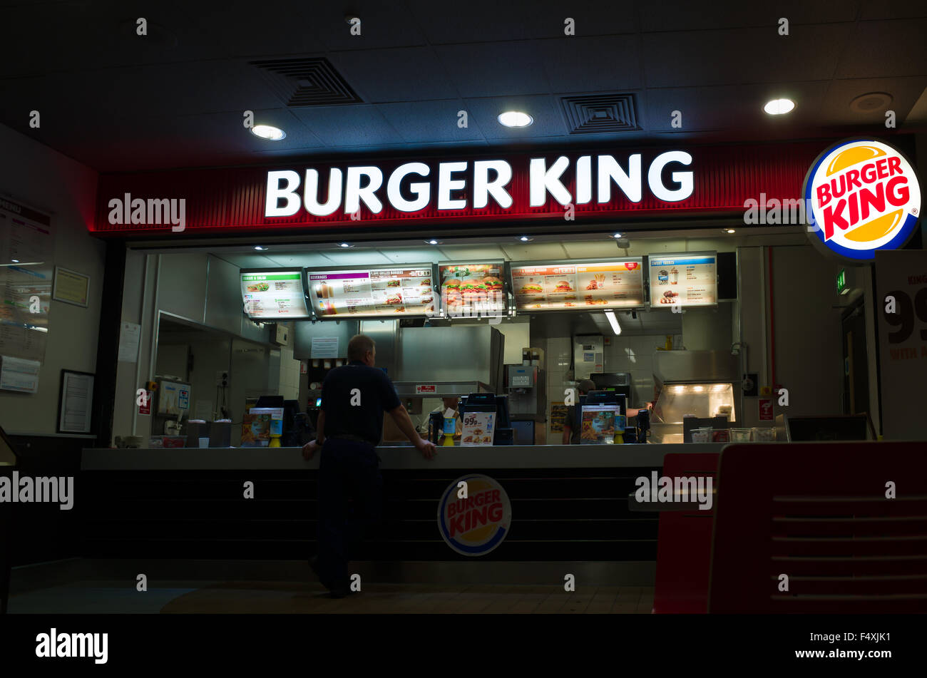 Burger king counter hi-res stock photography and images - Alamy