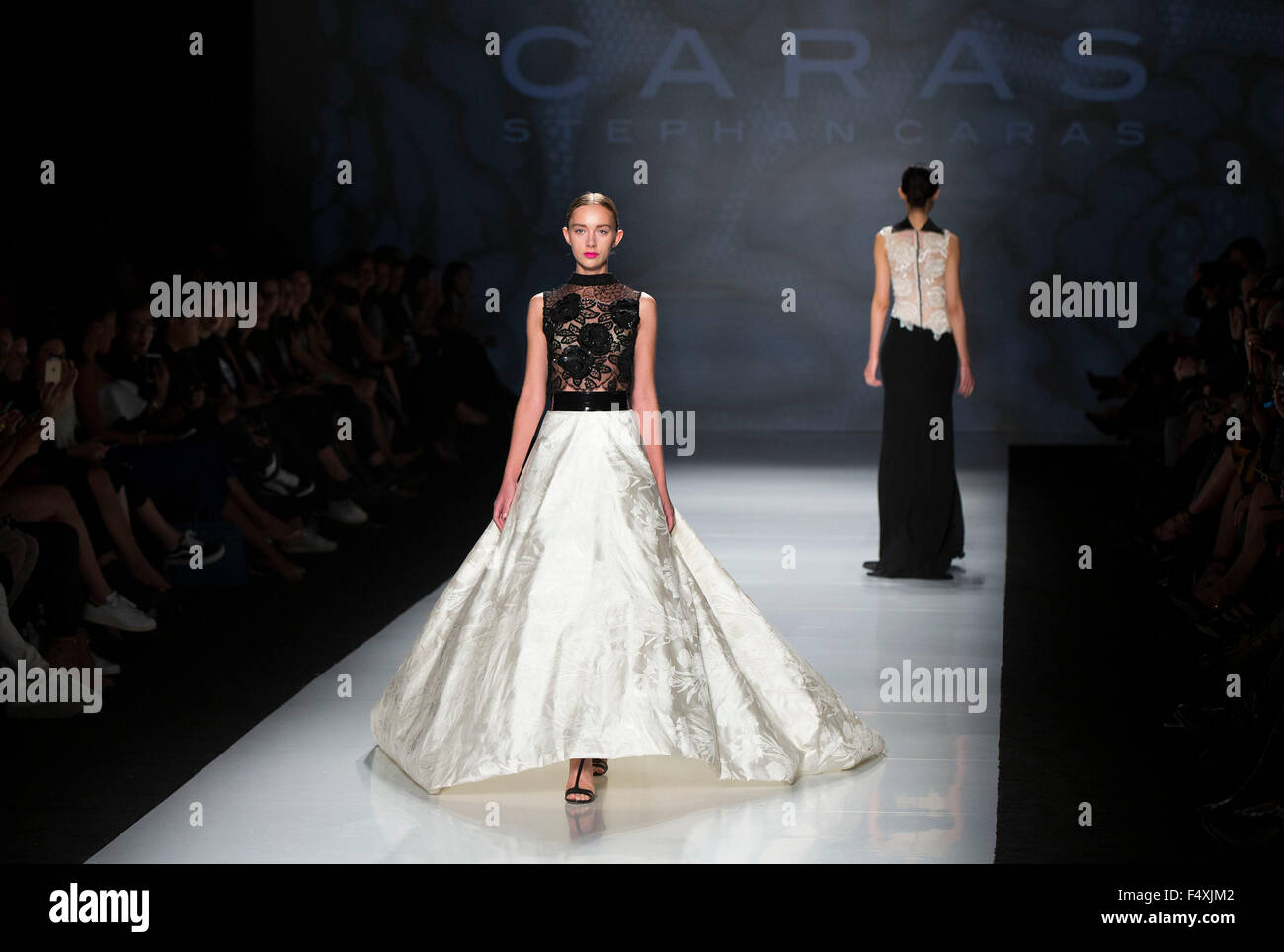 Toronto, Canada. 23rd Oct, 2015. A model walks the runway wearing ...