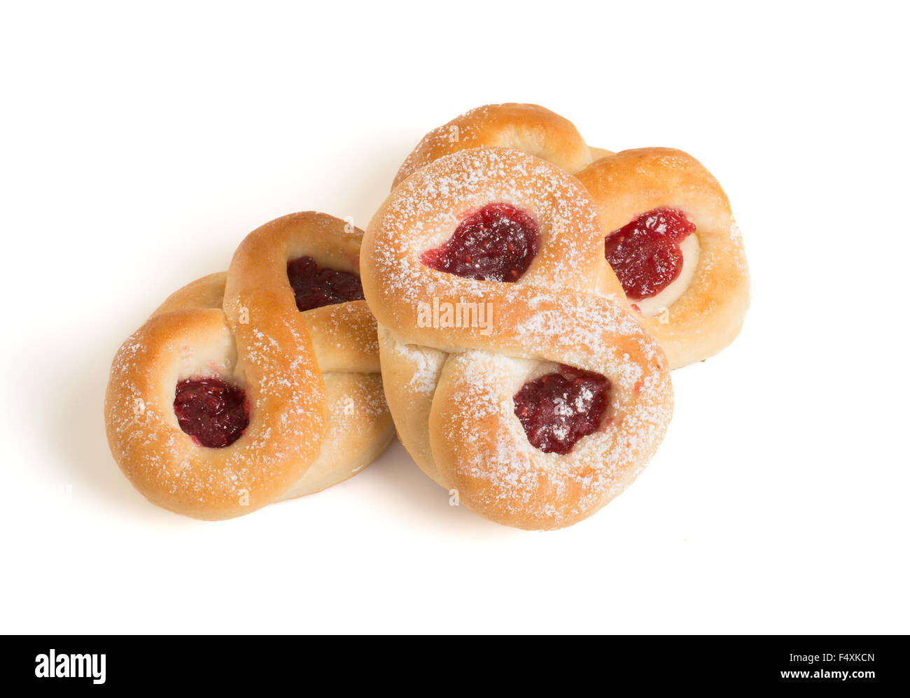 Sweet Bun with jam Stock Photo - Alamy