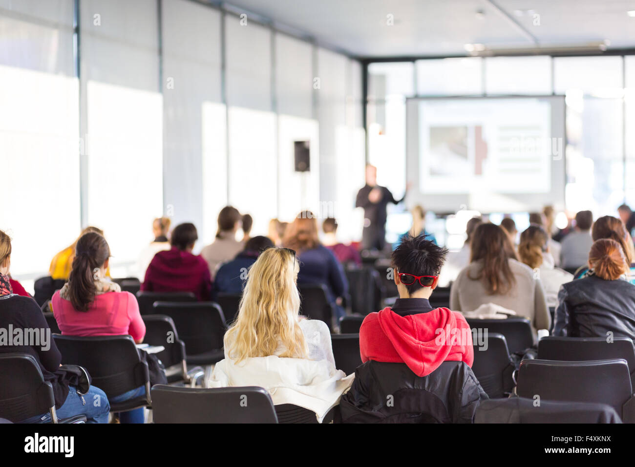 Lecture at university Stock Photo - Alamy