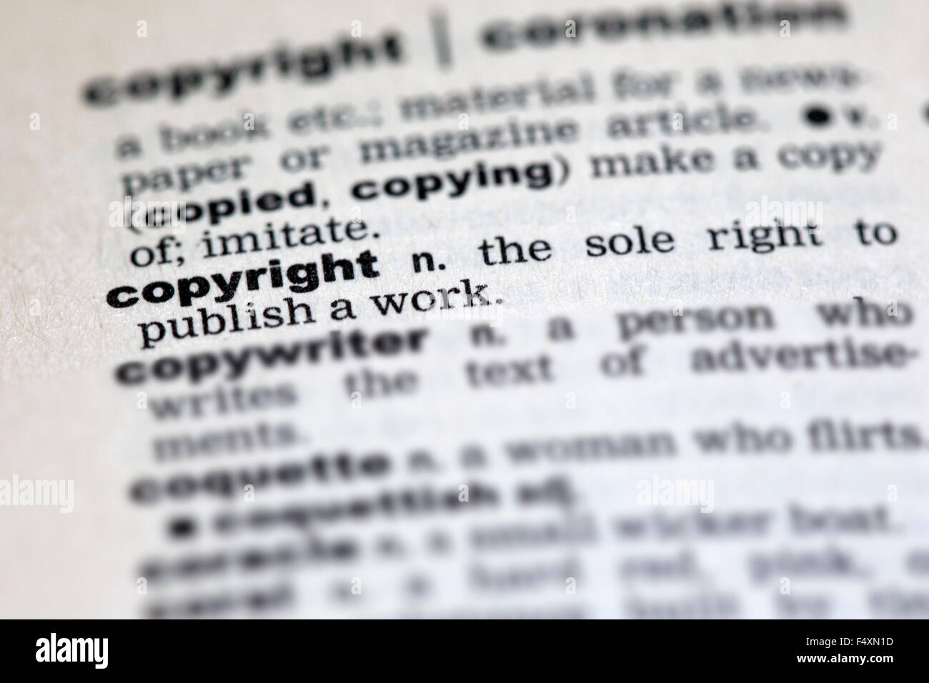 Copyright details hi-res stock photography and images - Alamy
