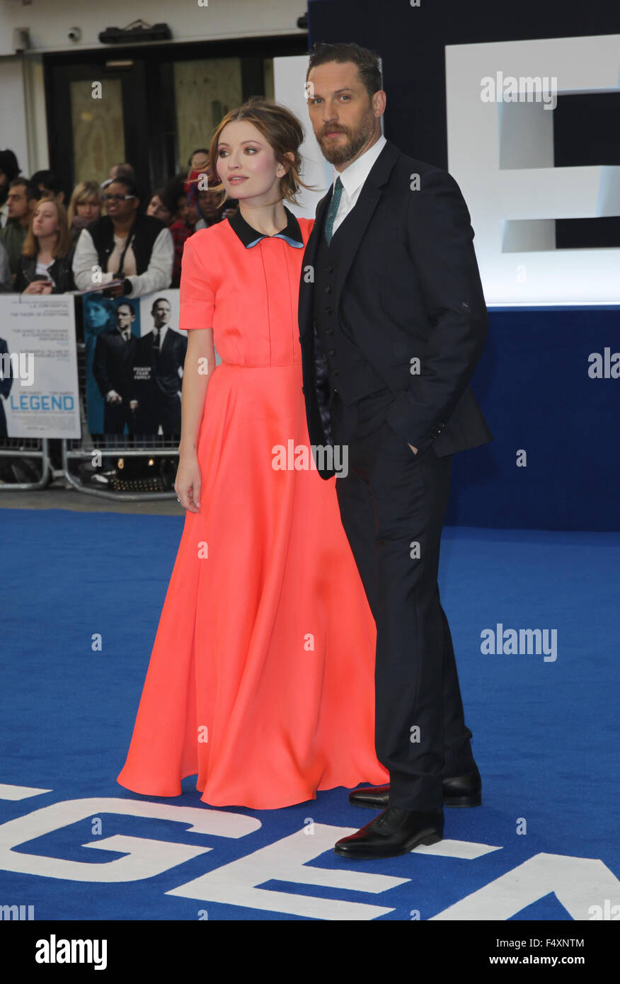Emily browning attends legend uk film premiere in london hi-res stock ...