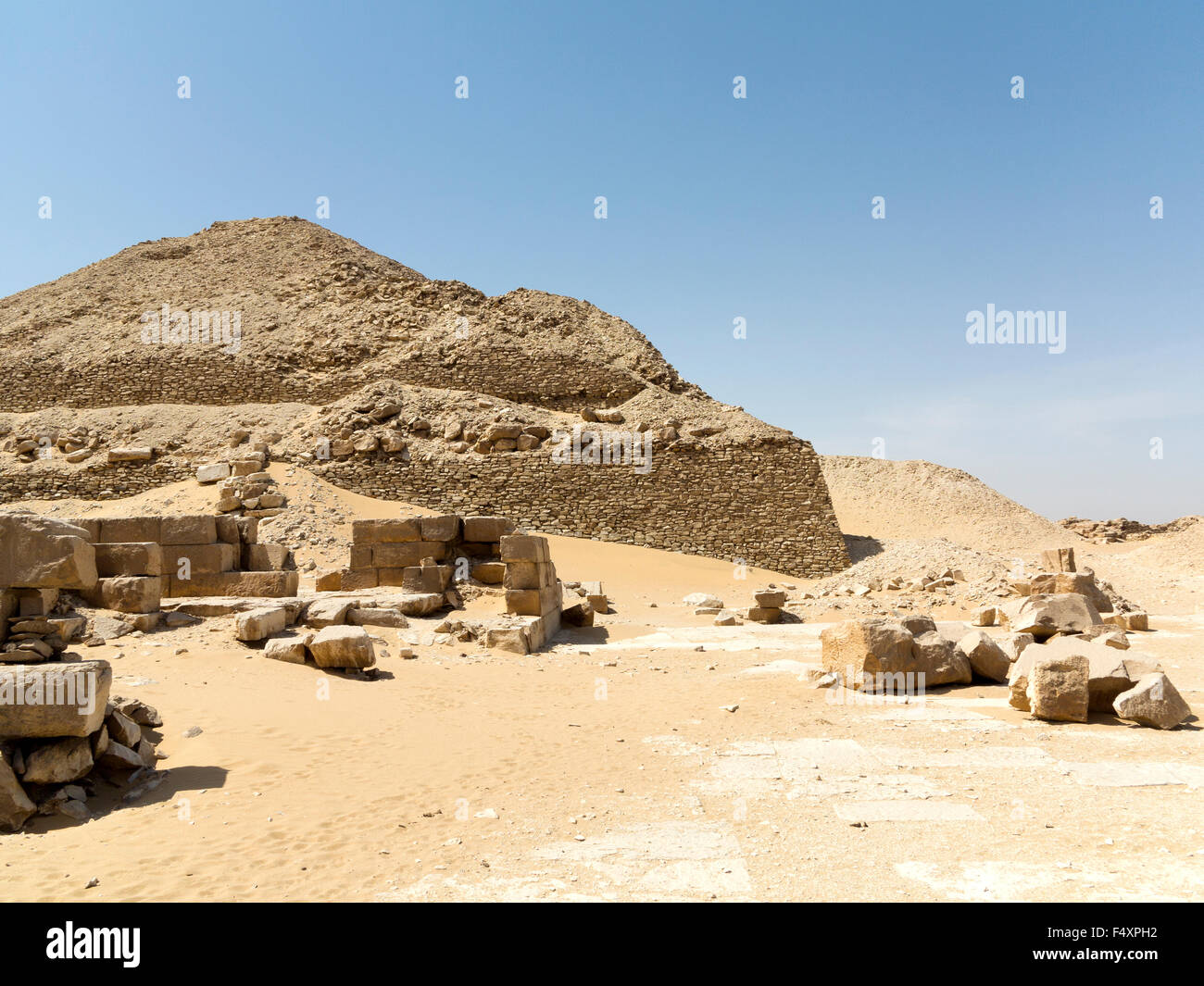 The 5th Dynasty necropolis at Abu Sir, Sakkara, near Cairo, Egypt Stock ...