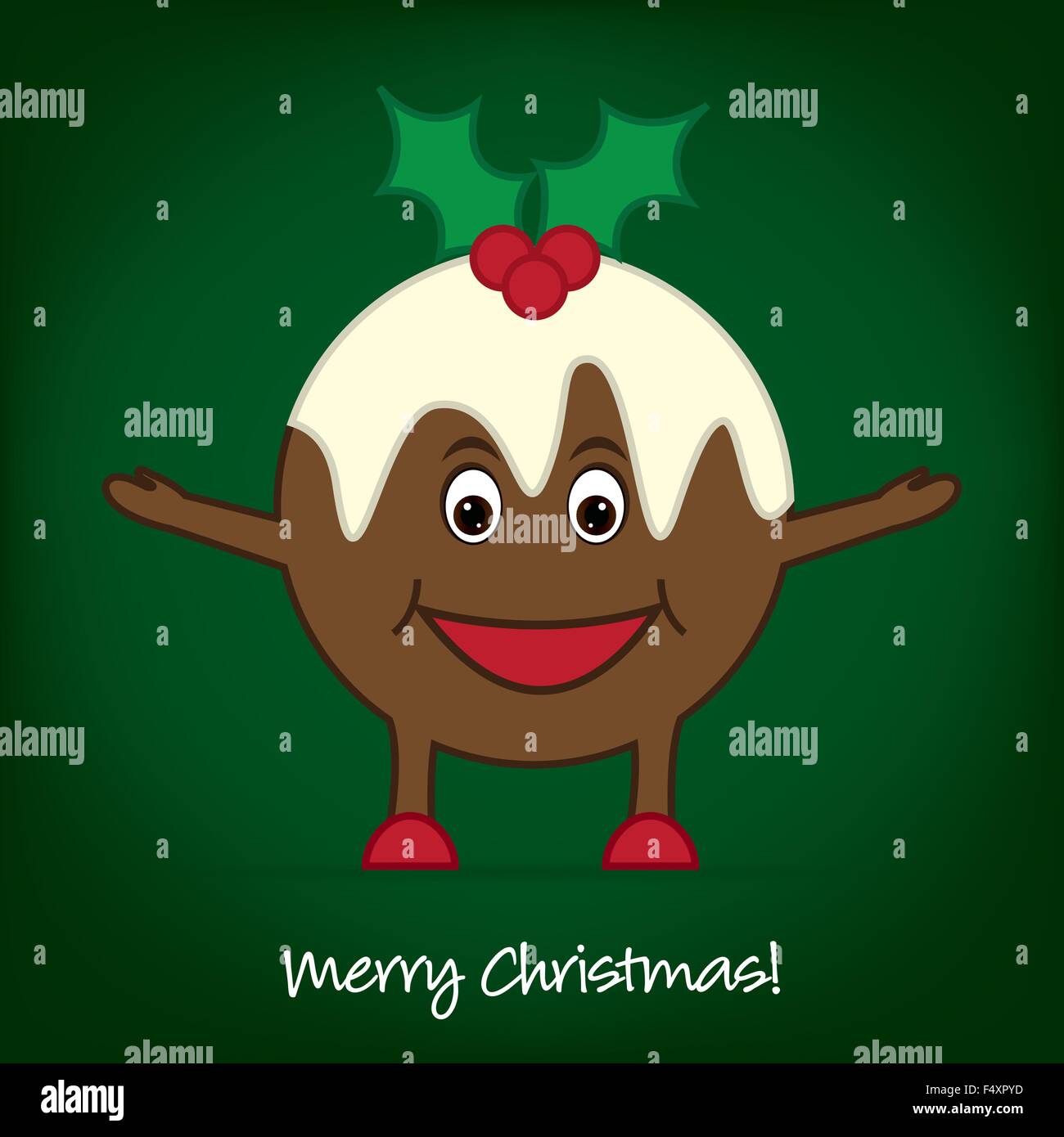 Cartoon christmas pudding hi-res stock photography and images - Alamy