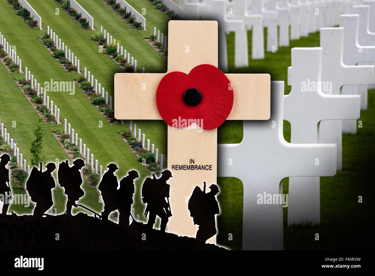 In Remembrance of Fallen Heroes - War Graves Stock Photo - Alamy