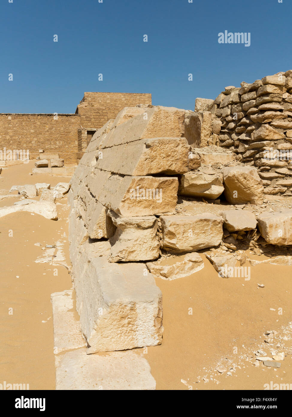 The 5th Dynasty necropolis at Abu Sir, Sakkara, near Cairo, Egypt Stock ...