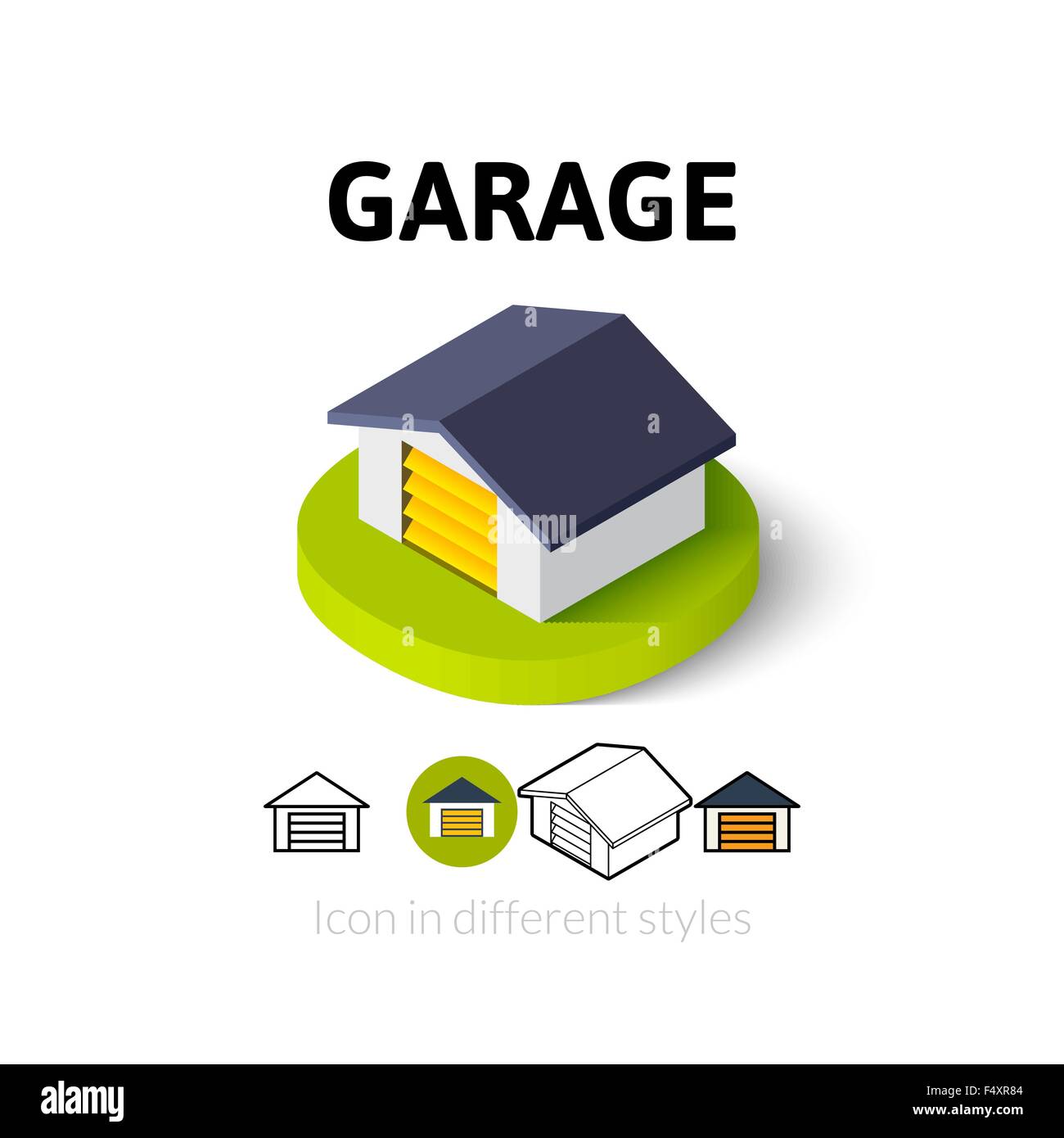 Garage shutter open Stock Vector Images - Alamy