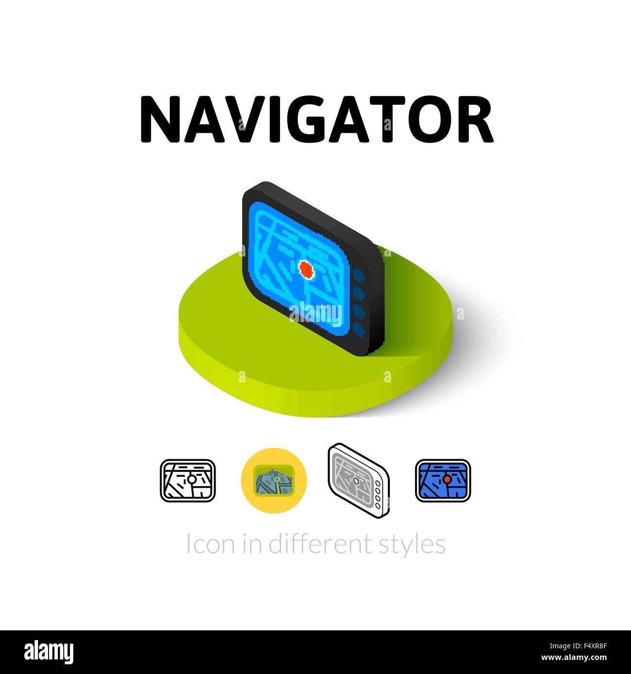 Search navigator icon in Stock Vector Images - Alamy