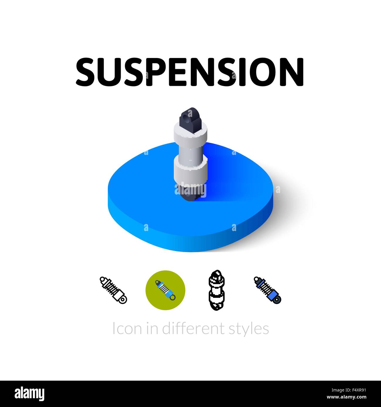 Suspension icon in different style Stock Vector Image & Art - Alamy