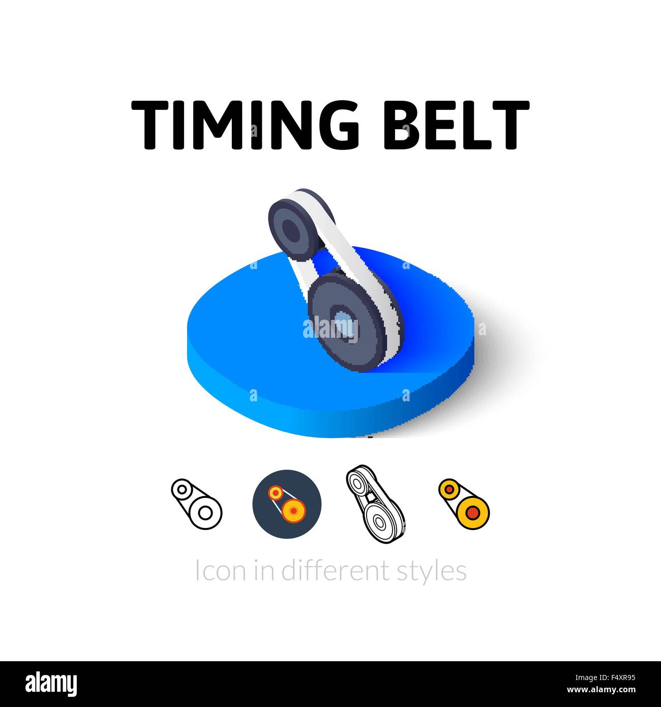 Timing belt icon in different style Stock Vector Image & Art - Alamy