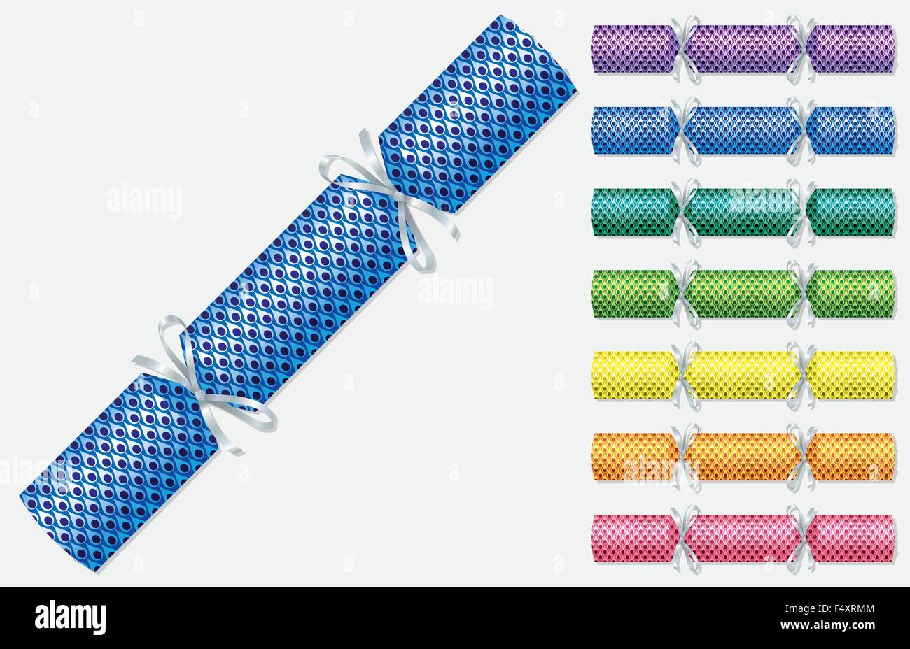 Silver crackers Stock Vector Images - Alamy